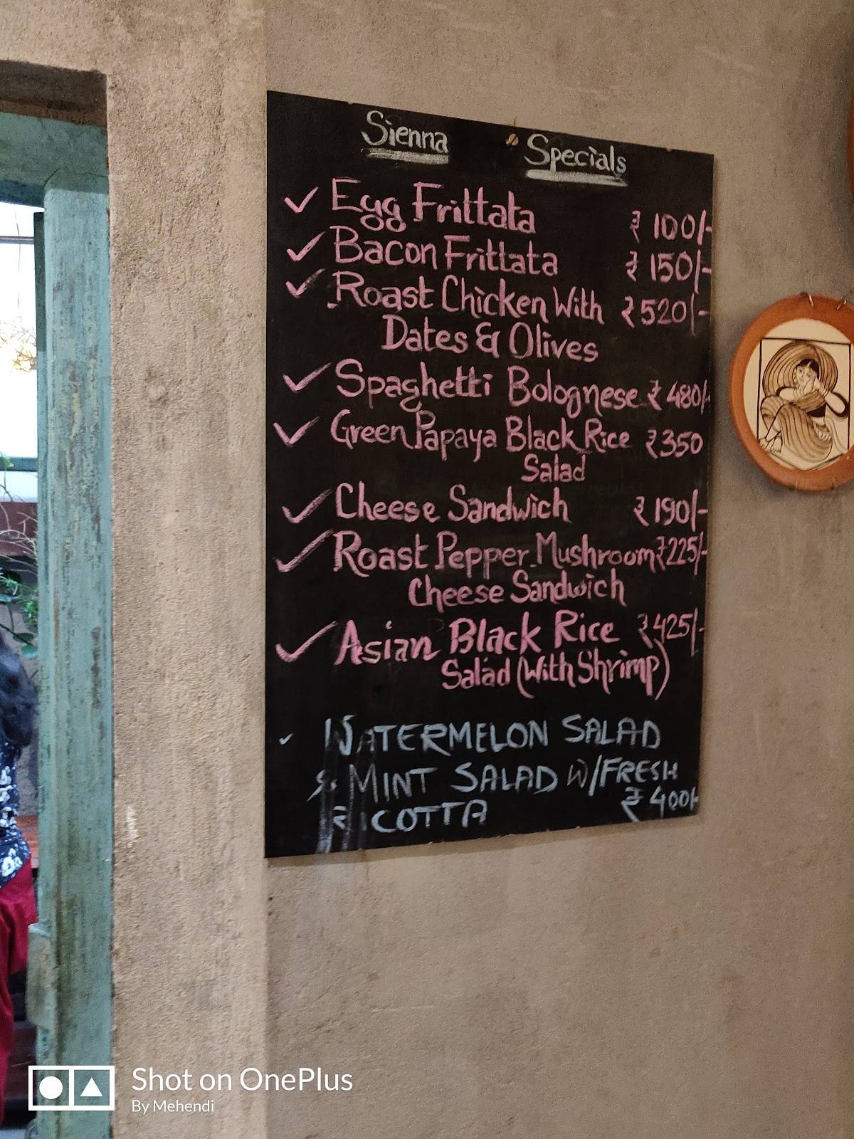Menu at Sienna Store & Cafe, Kolkata, 49