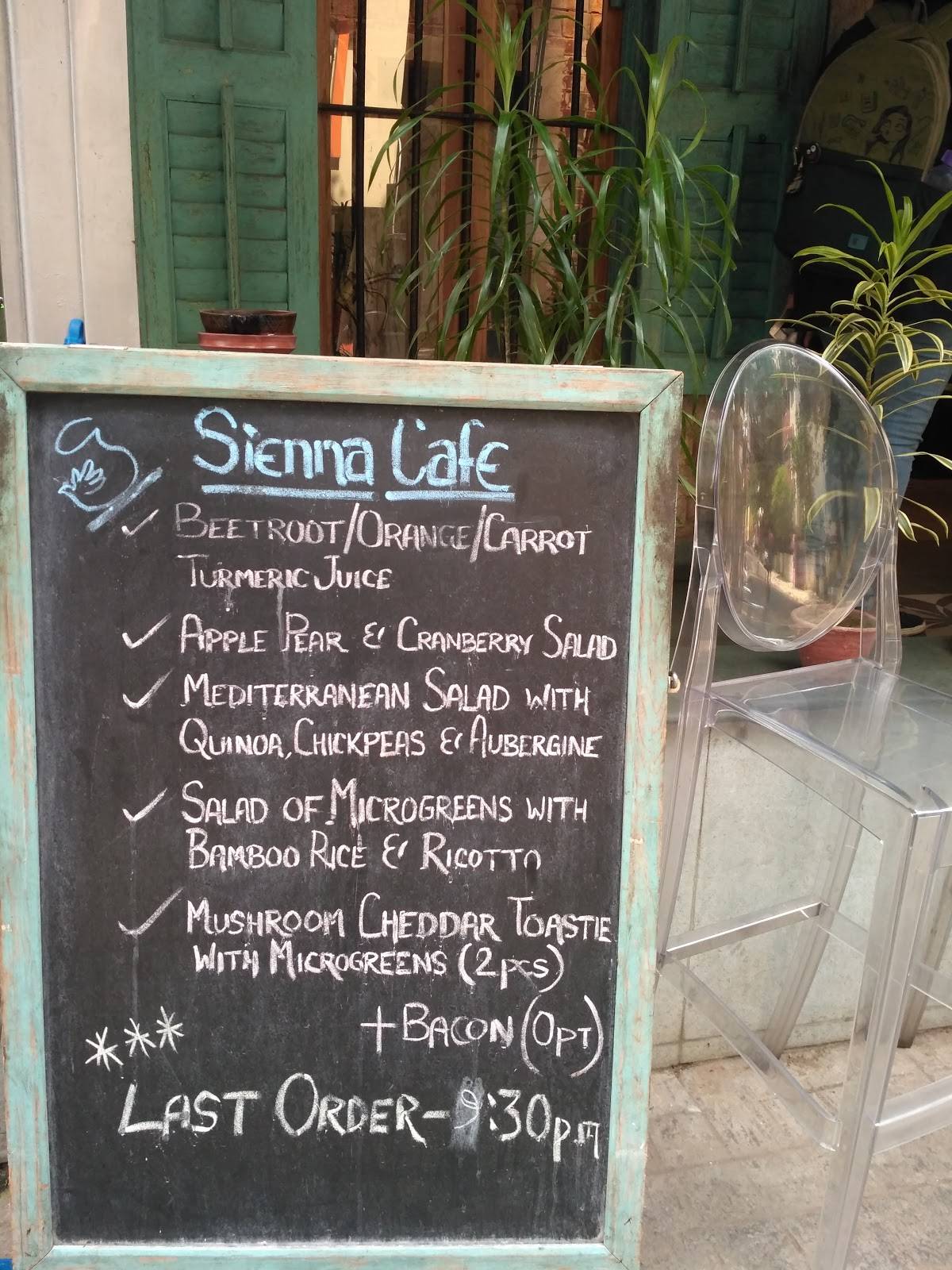 Menu at Sienna Store & Cafe, Kolkata, 49