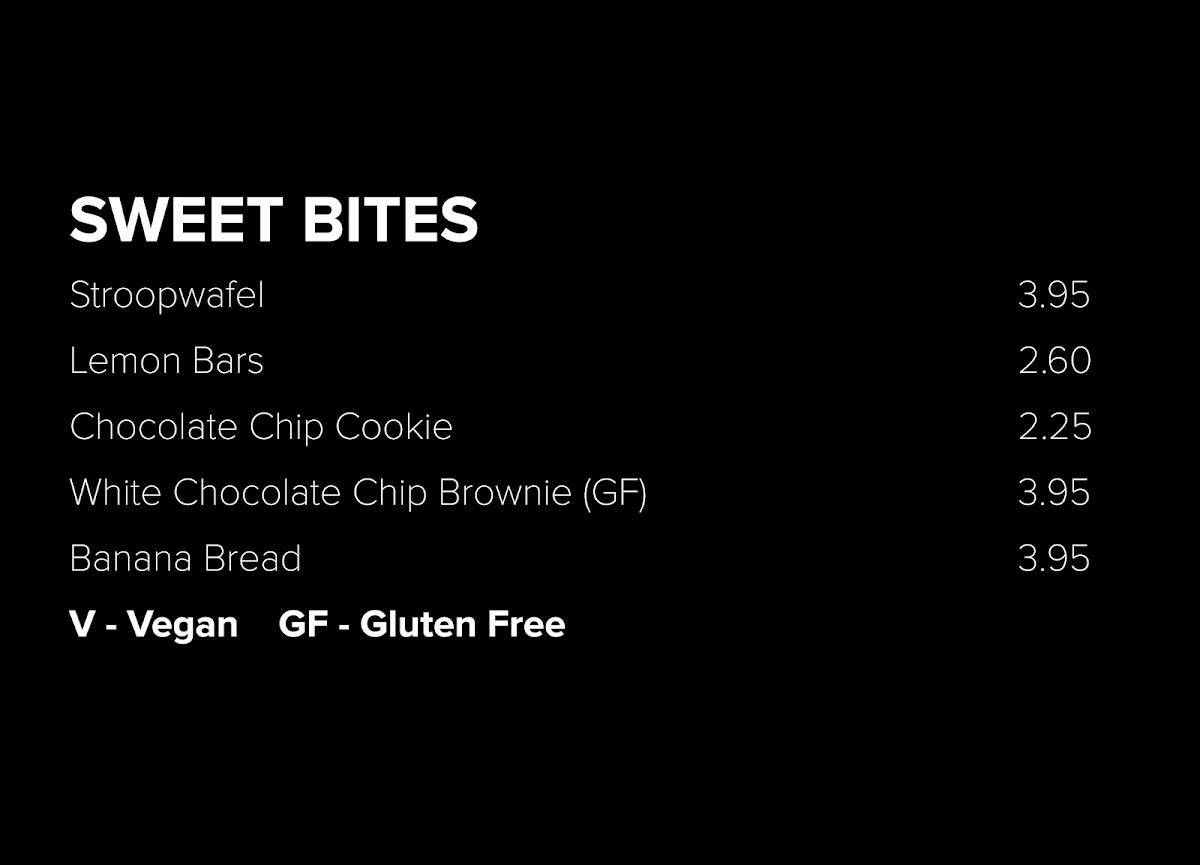 Menu at SoHo Sweets Creamery & Cafe, South Holland