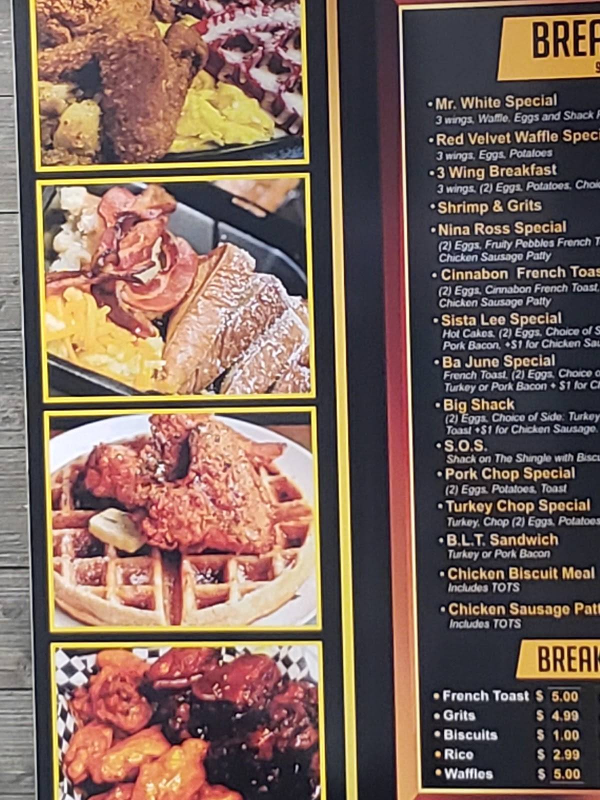Menu at Soul Food Shack restaurant, Gardena