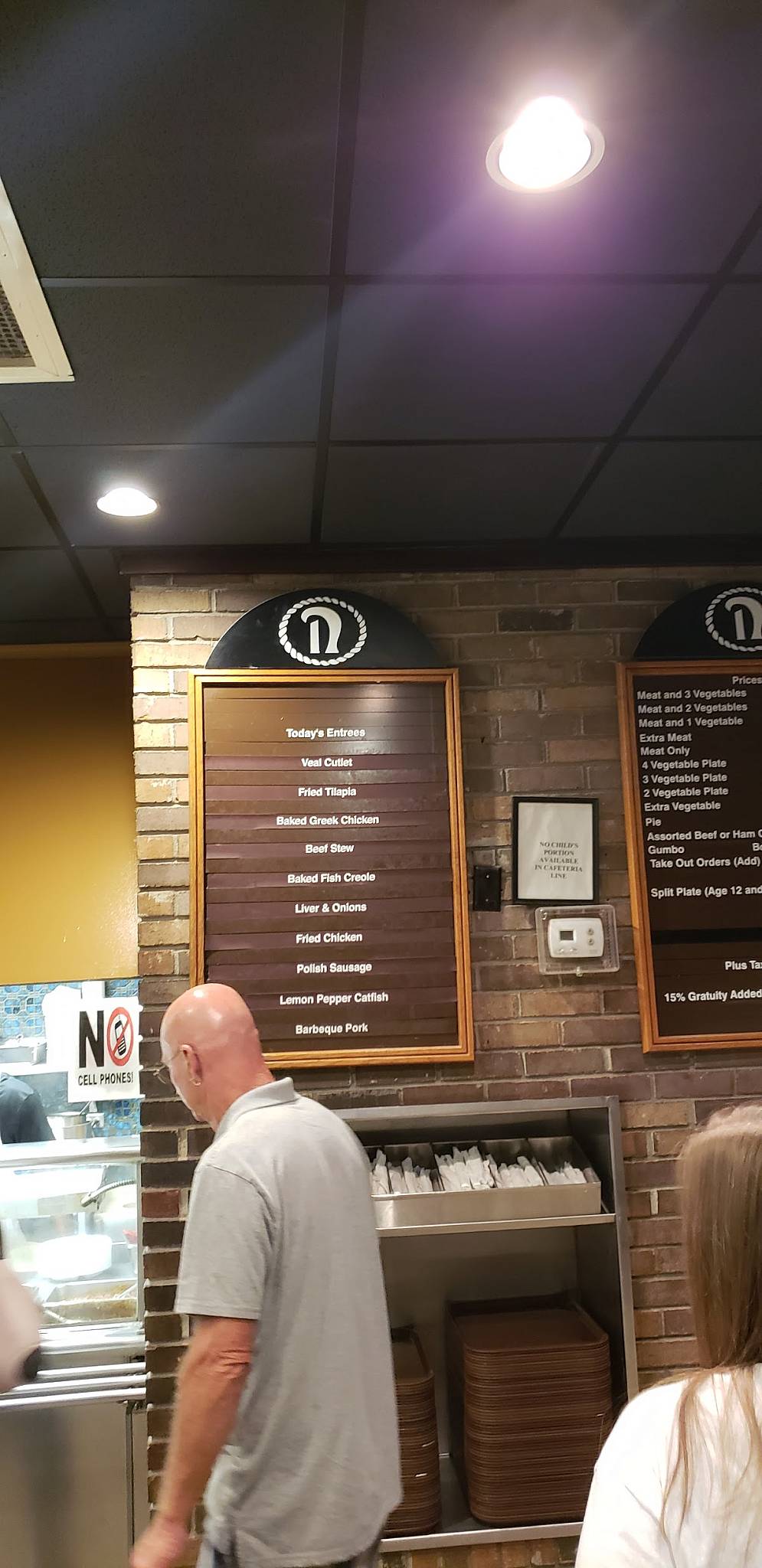 Menu at Niki's West steakhouse, Birmingham