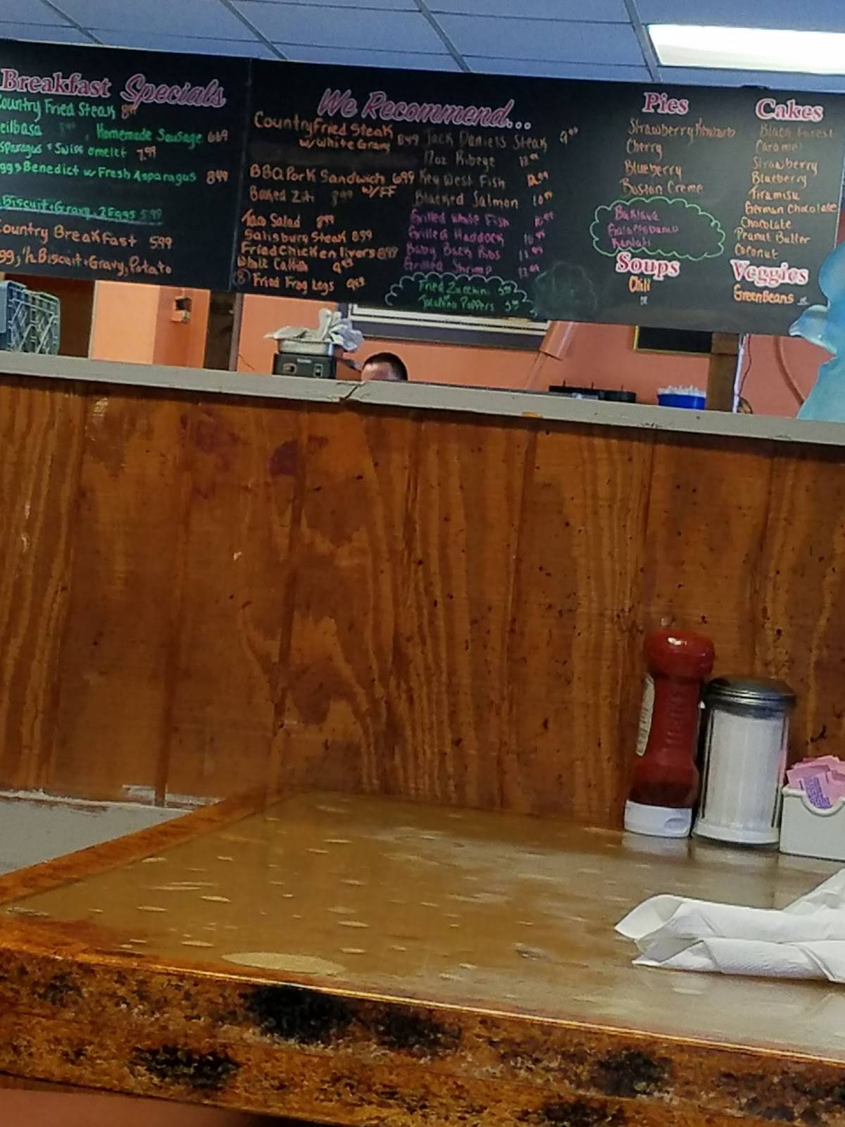 Menu at Steve's Family Diner restaurant, Titusville