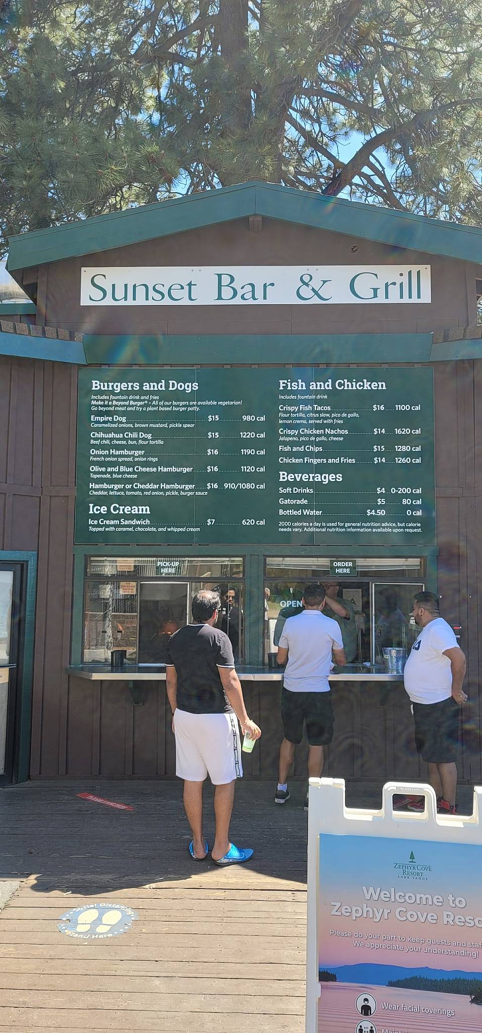 Menu at Sunset Beach Bar & Grille, Round Hill Village