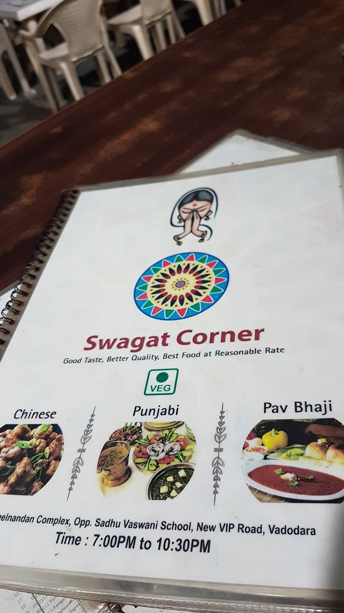 Menu at Swagat Corner, Vadodara, 23