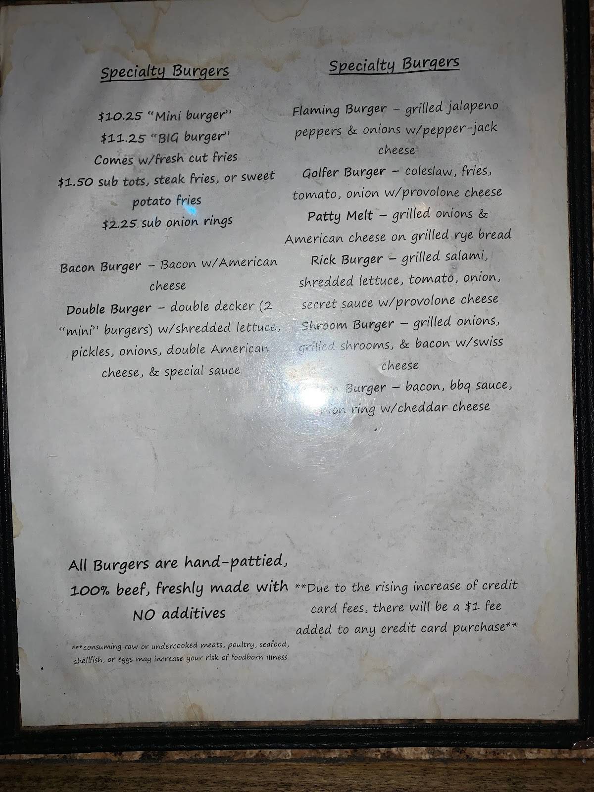 Menu at The Annex Bar & Grille, Solon