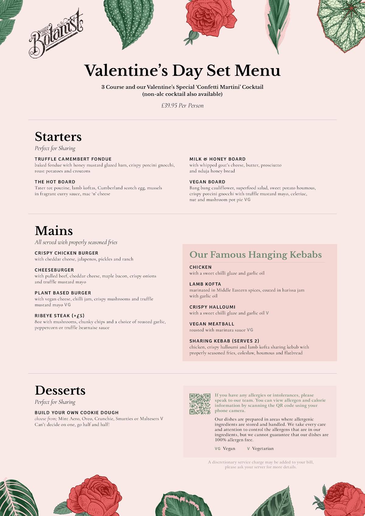 Menu at The Botanist Bar & Restaurant Cheltenham, Cheltenham
