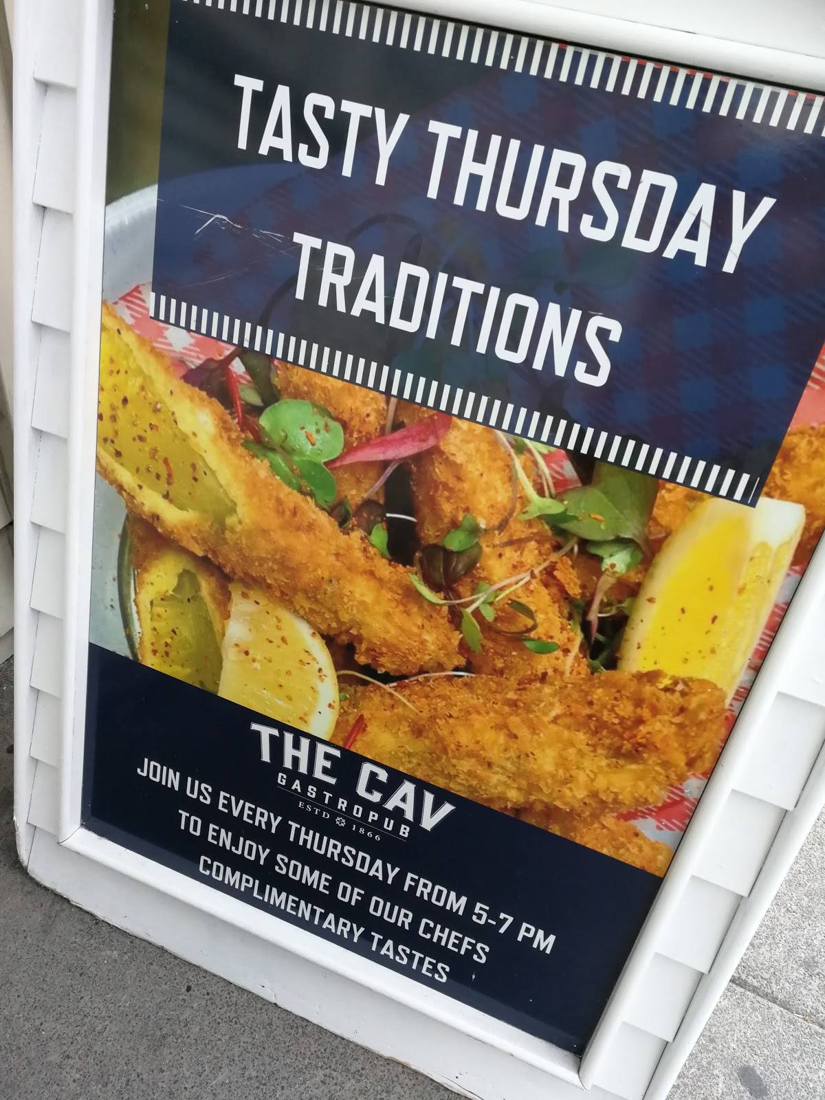 Menu at The Cav pub & bar, Auckland
