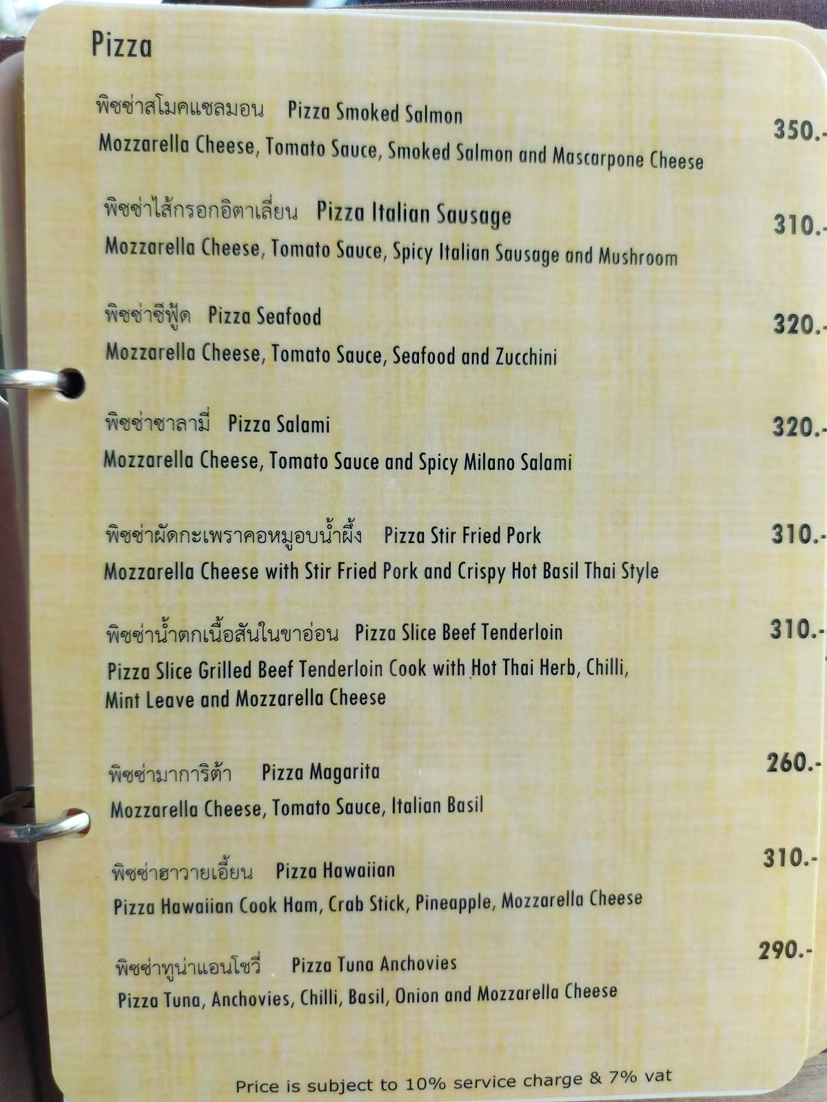 Menu at The Deck by Arun Residence restaurant, Bangkok