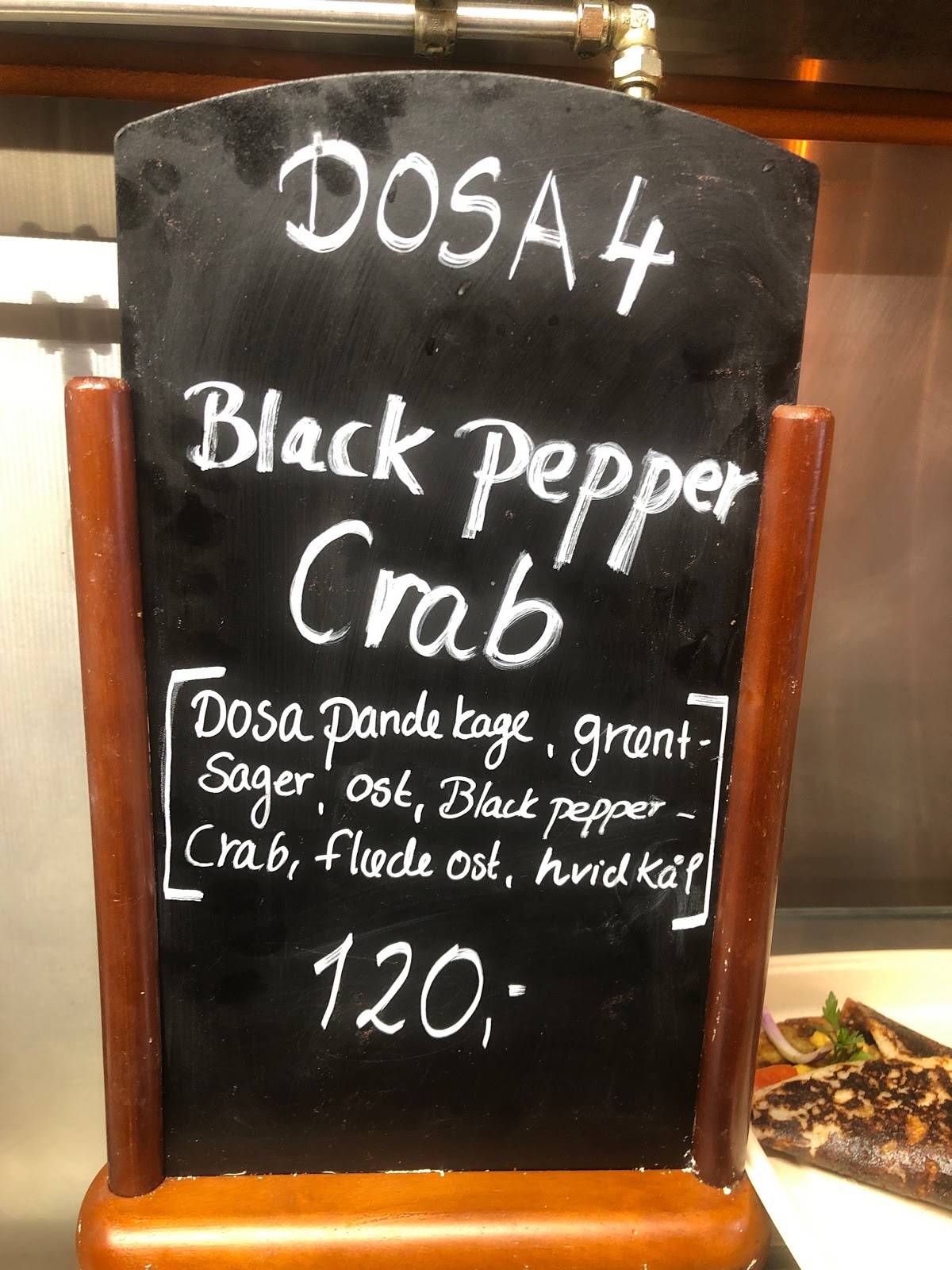 Carta del pub y bar The Dosa Spot, Aalborg