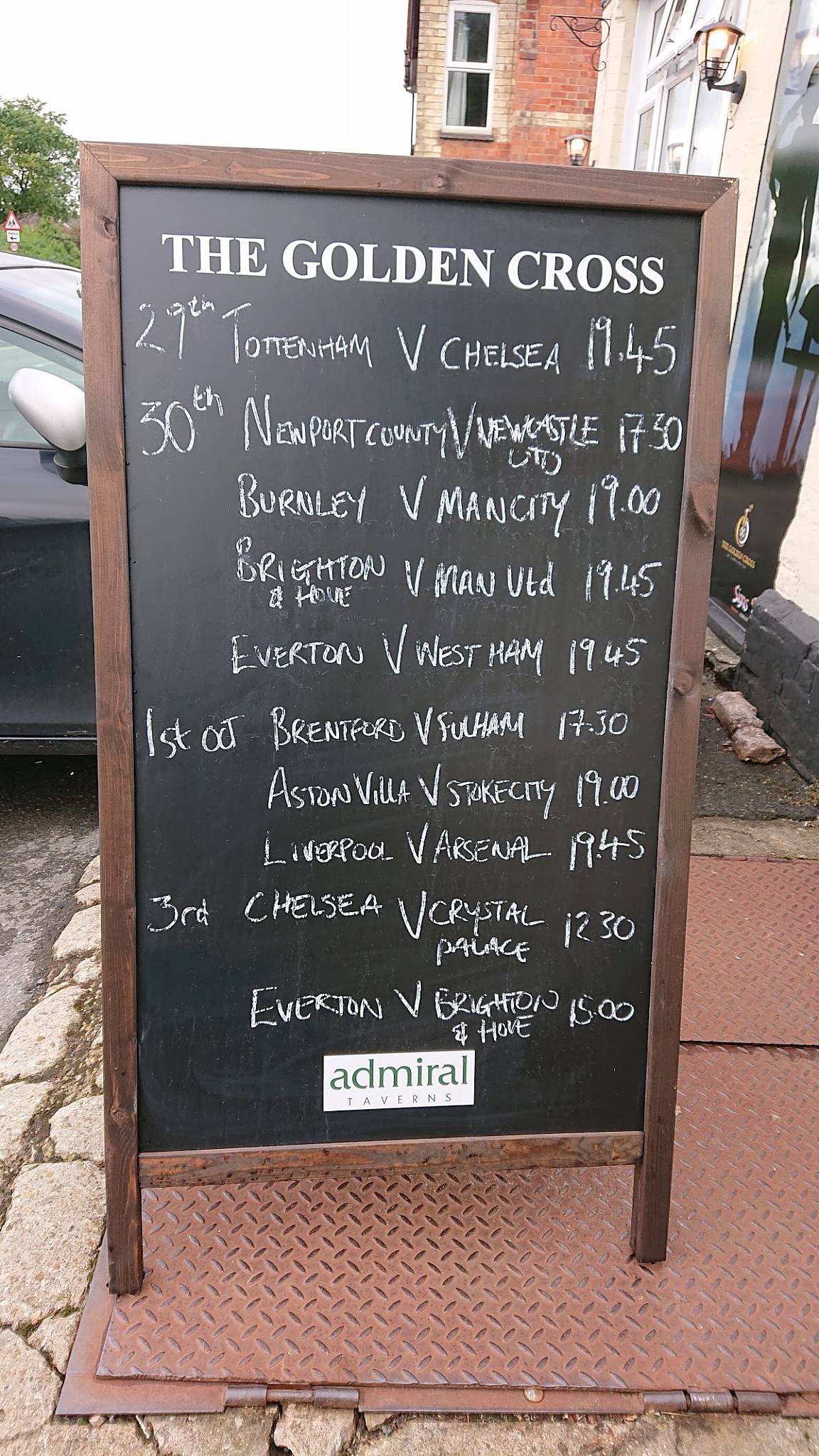 Menu at The Golden Cross pub & bar, Evesham
