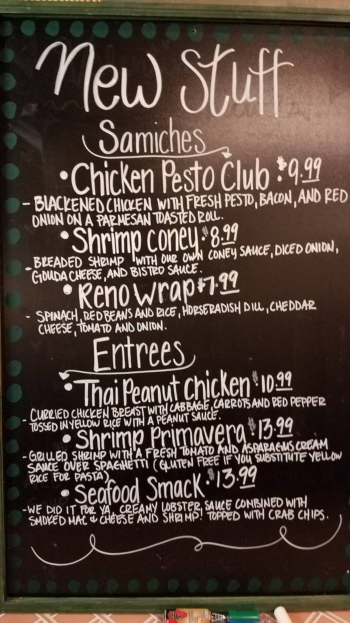 Menu at The Lucky Turtle Grill restaurant, Fort Wayne