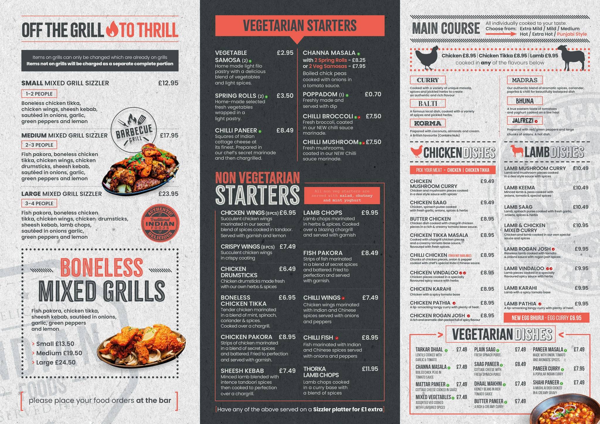 Menu at The New Dun Cow Bar & Grill, Telford