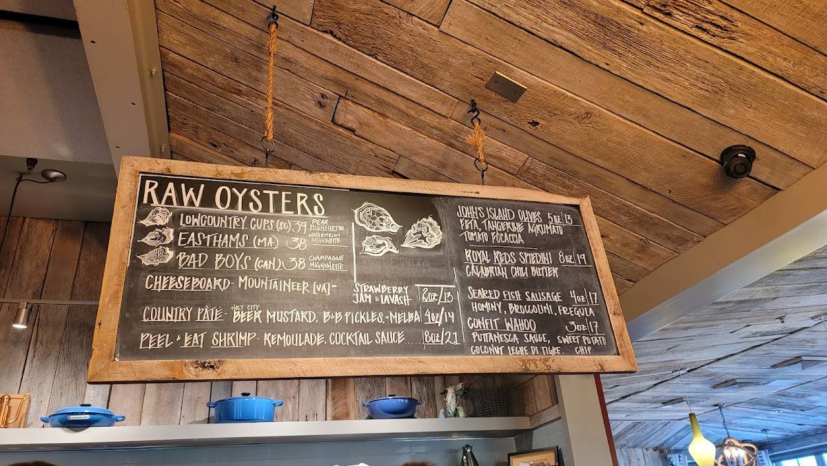 Menu at The Obstinate Daughter pizzeria, Sullivan's Island