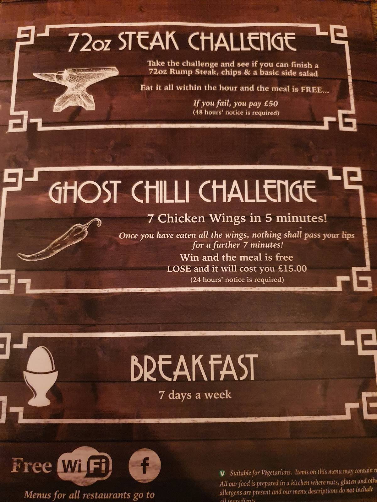 Menu at The Red Lodge Steakhouse & Bar, Red Lodge