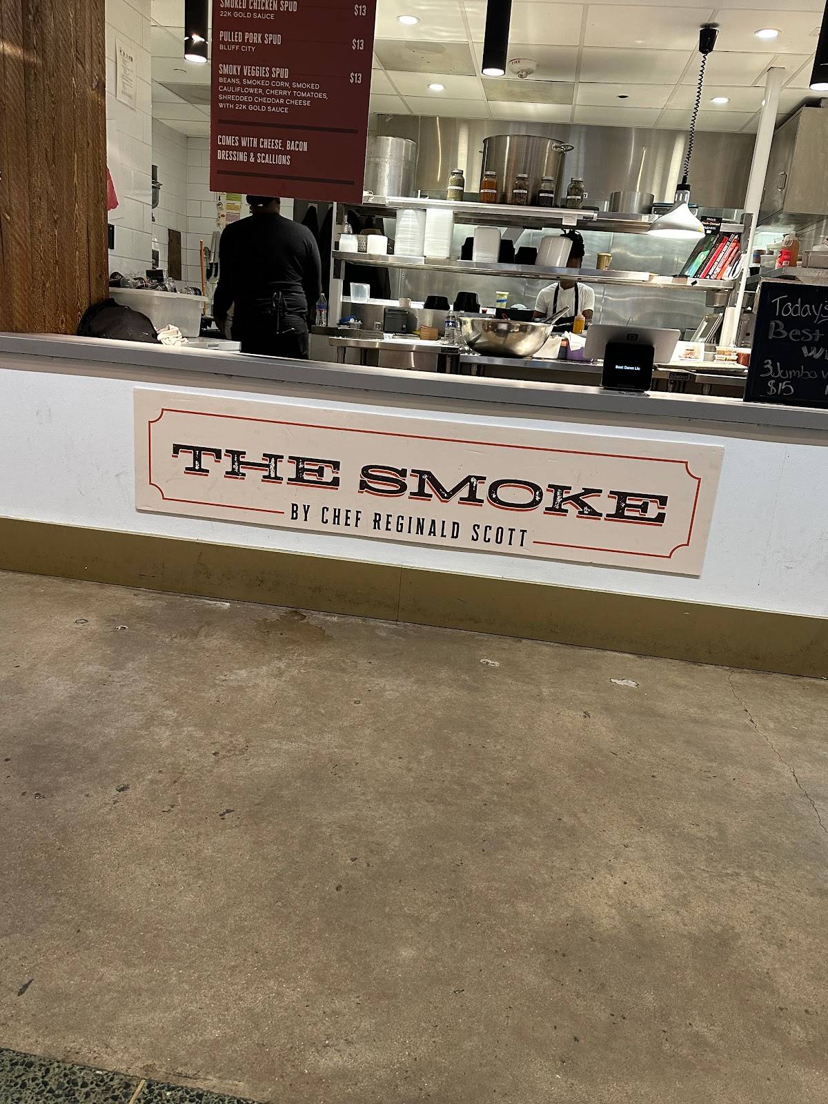 Menu at The Smoke restaurant, Houston