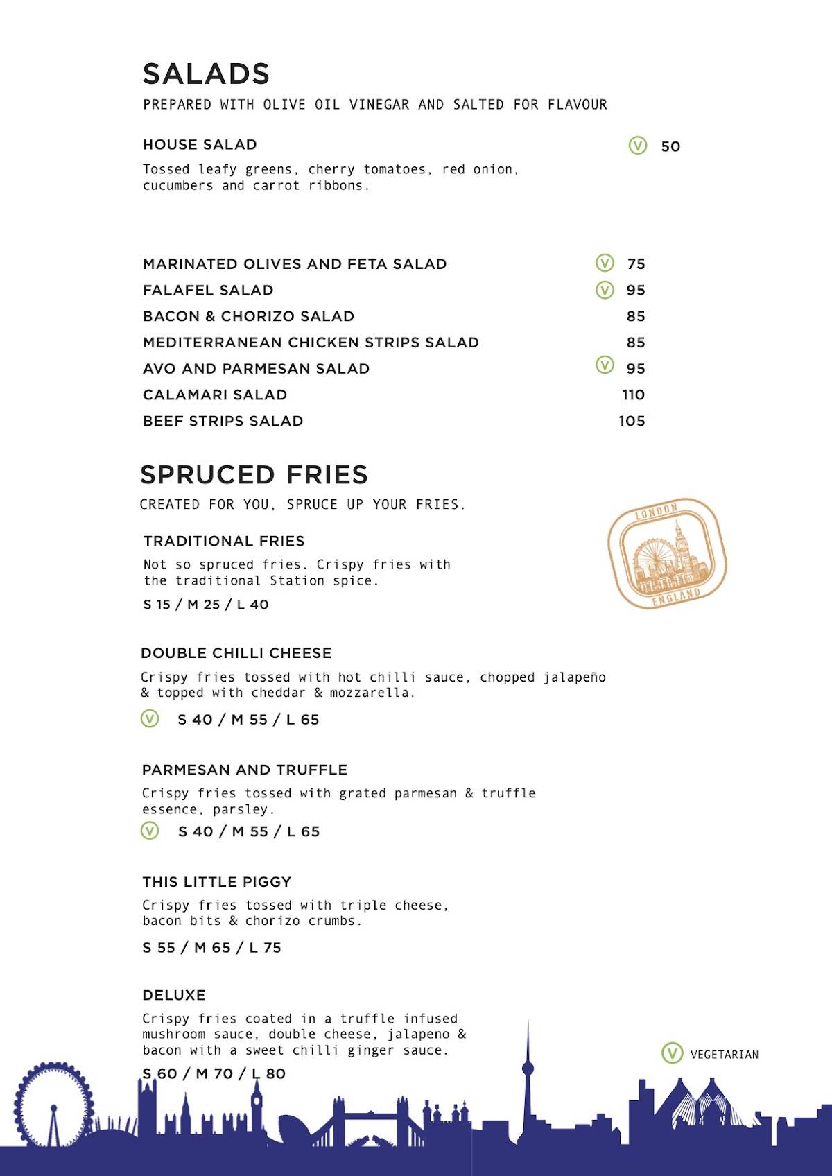 Menu at The Station Parkhurst restaurant, Randburg