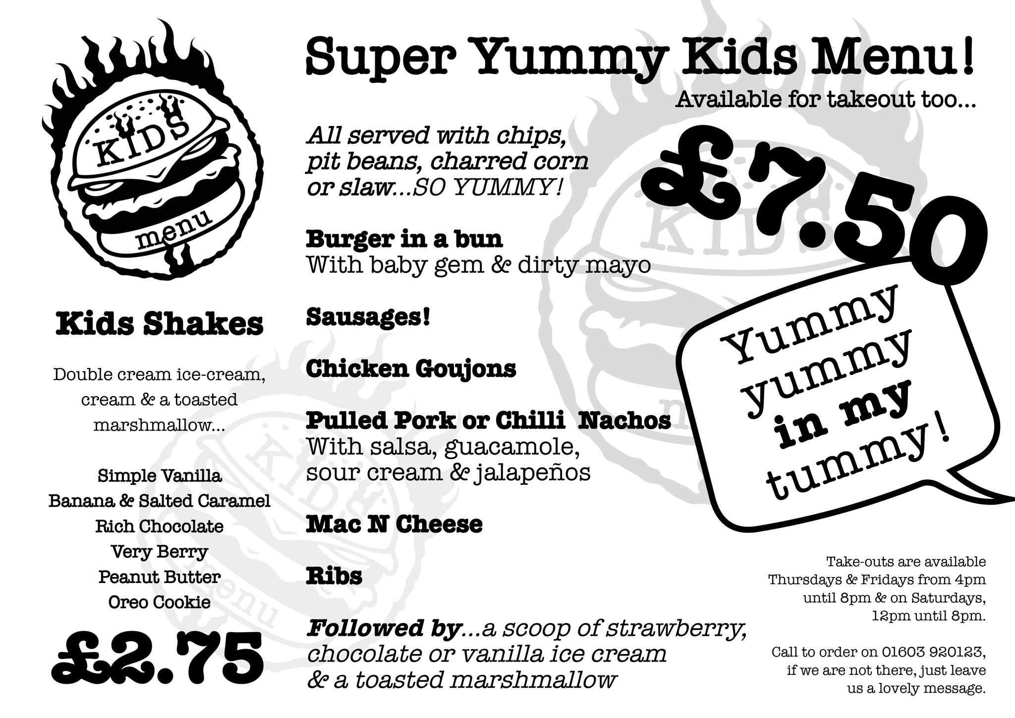 Menu at The Station Smokehouse restaurant, Wroxham