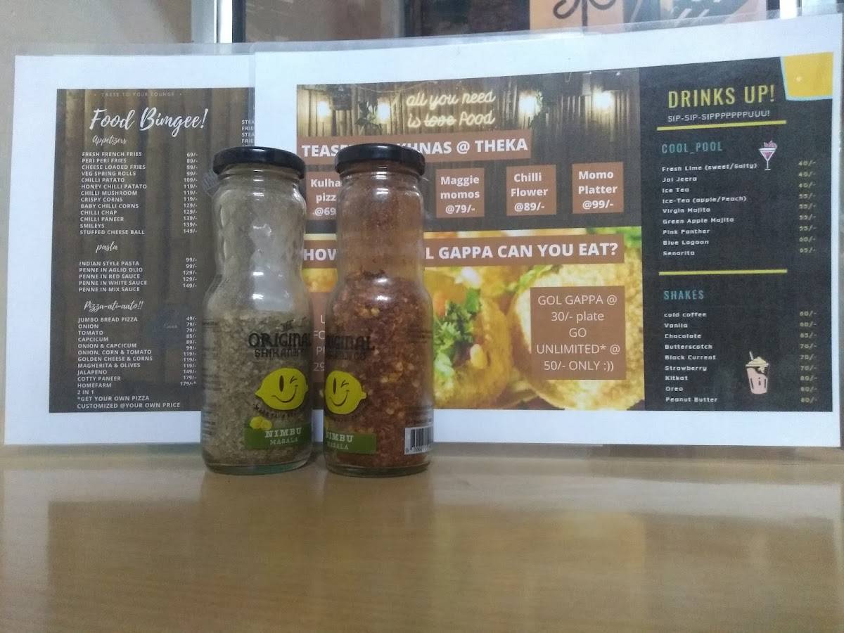 Menu at Theka The Food Bar, Delhi