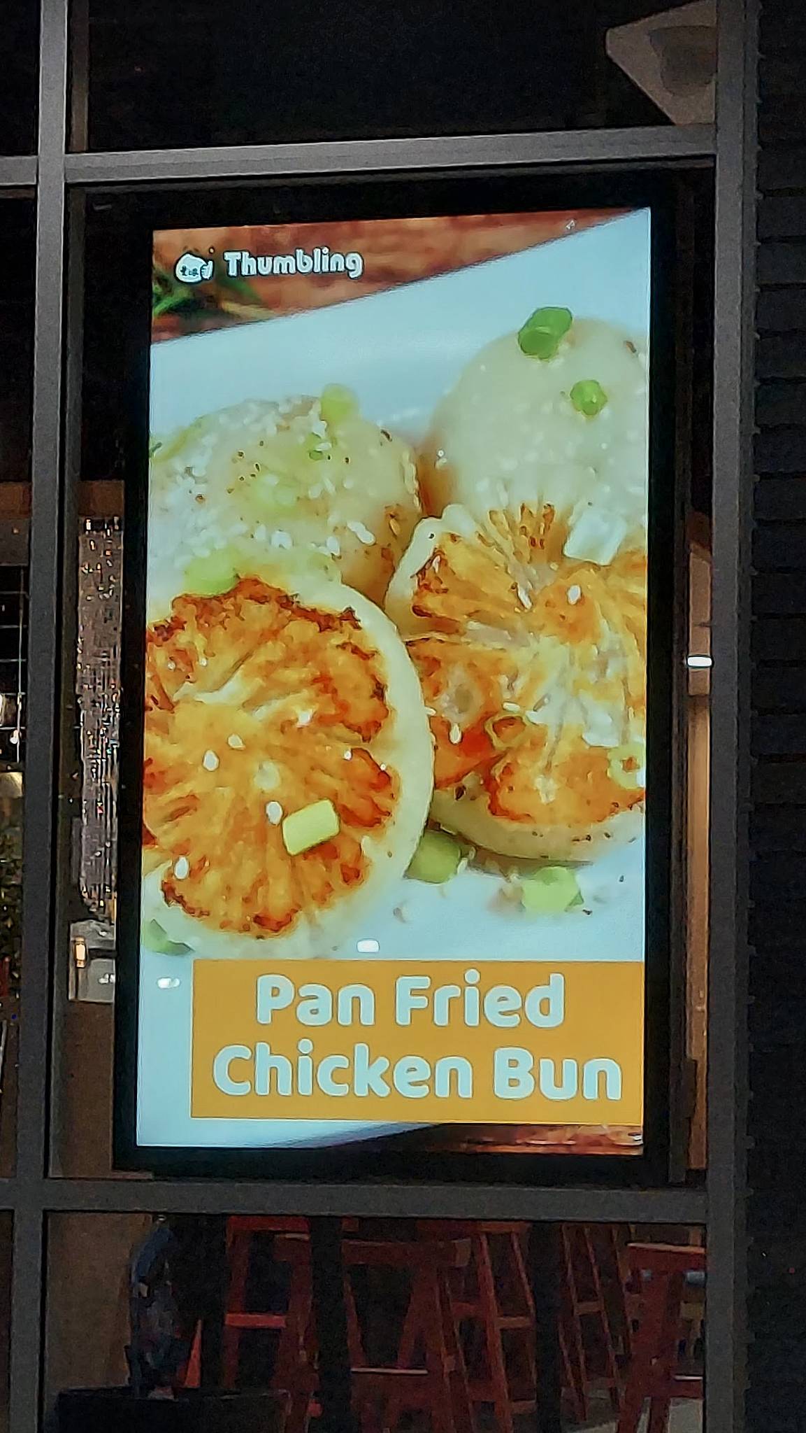Menu at Thumbling restaurant, West Covina