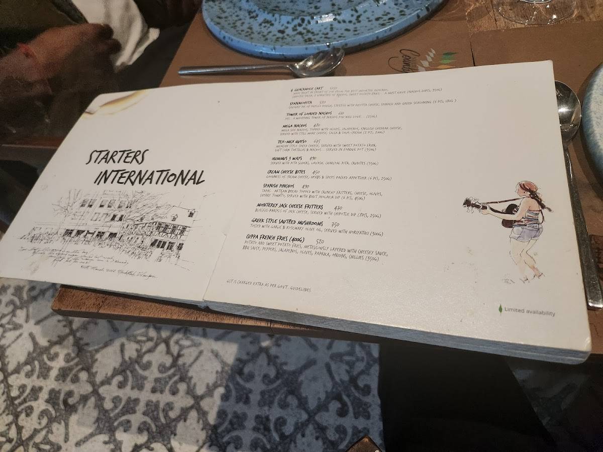 Menu at Under The Neem Trees, Ahmedabad