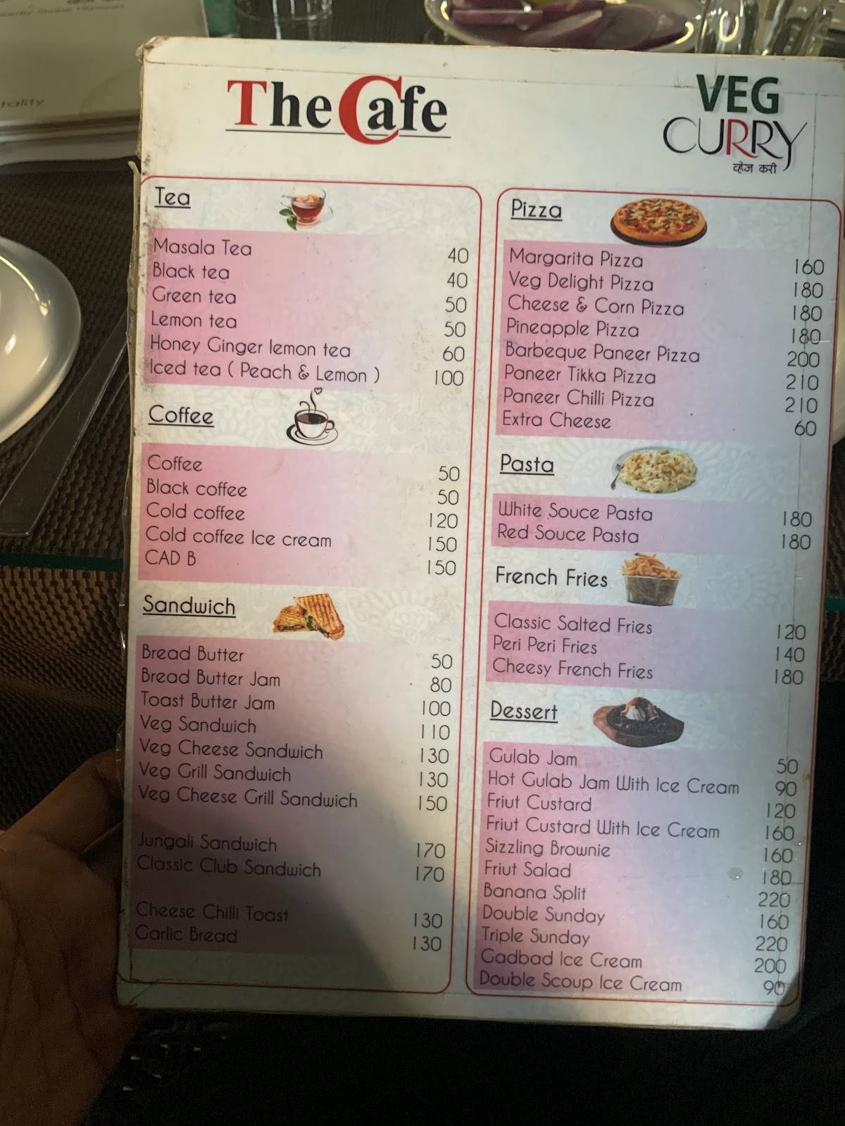 Menu at Veg Curry, Nashik