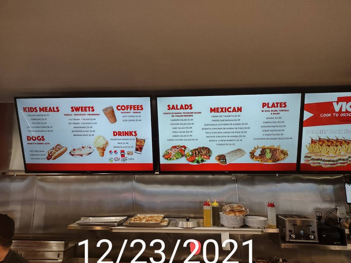 Menu at Victor's Villa restaurant, West Covina