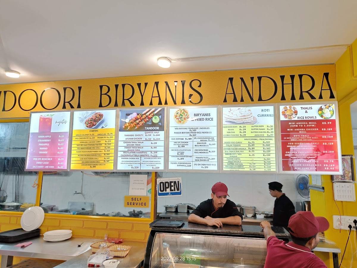 Menu at VKG Food Court, Bengaluru