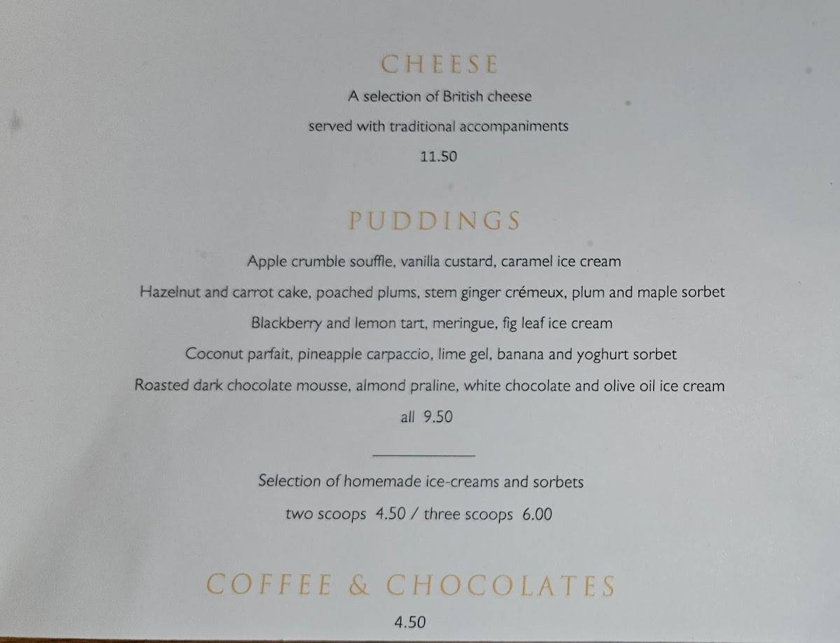 Menu at Severn & Wye Smokery restaurant, Westbury-on-Severn