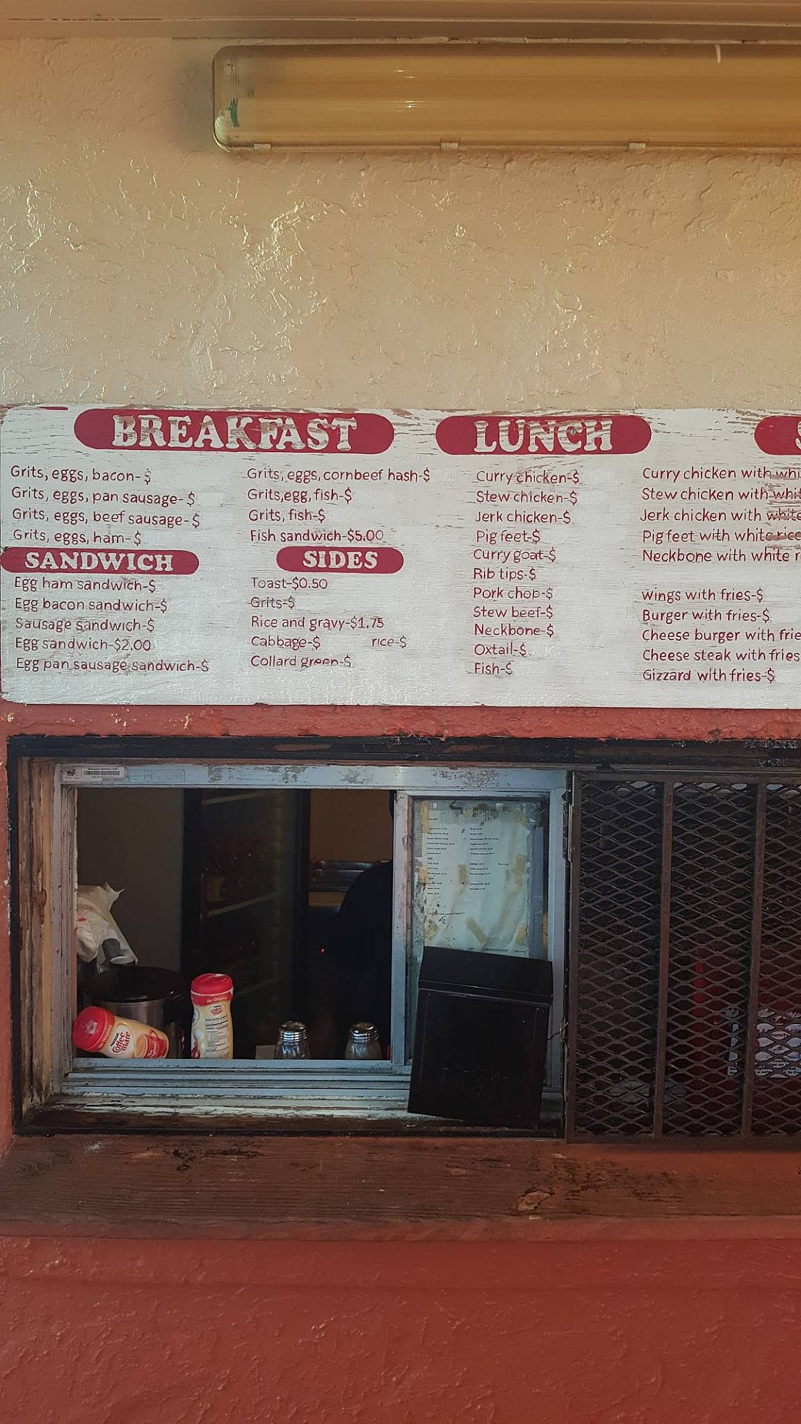 Menu at Westgrove Food Zone restaurant, Miami