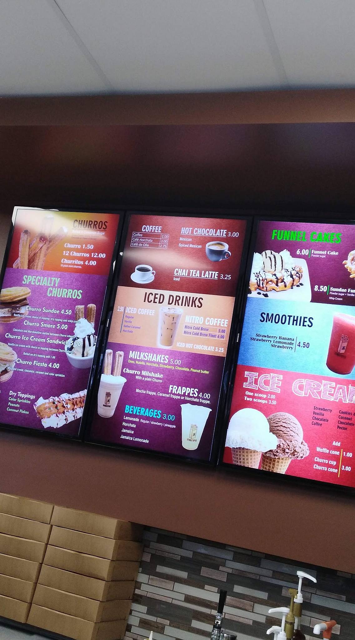 Menu at Xurro Churro Factory desserts, Chicago, N Lincoln Ave