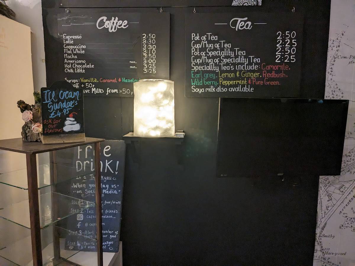 Menu at Cafe Chameleon @ The Gough Arms, Ystradgynlais