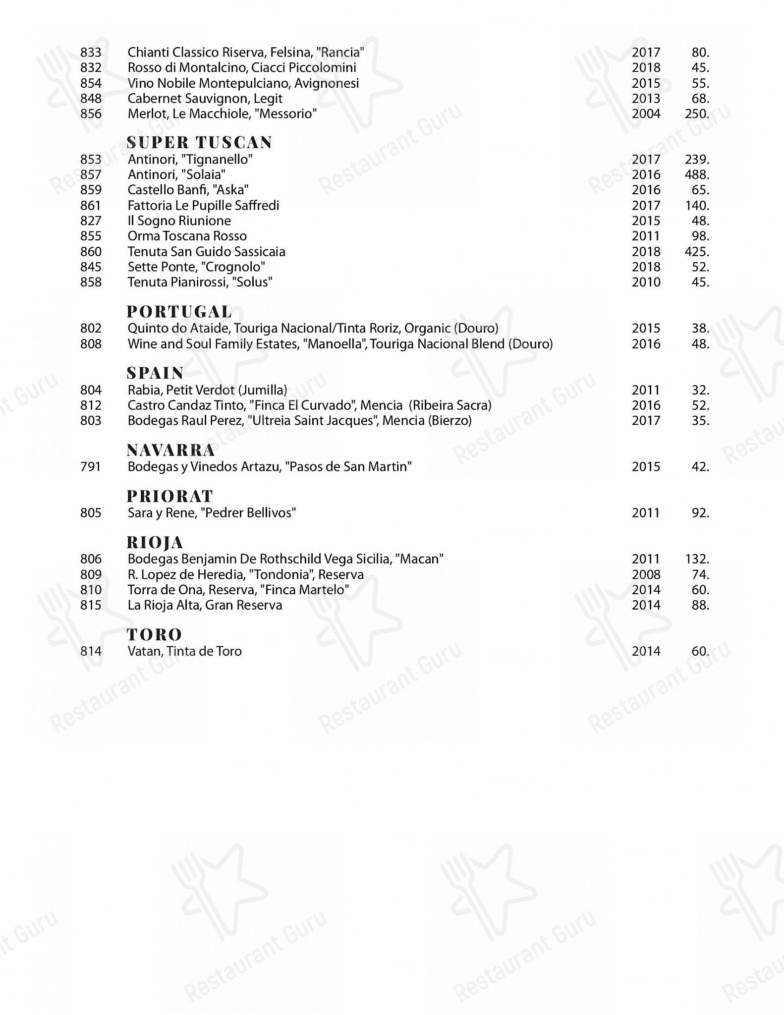 Menu at 677 Prime steakhouse, Albany