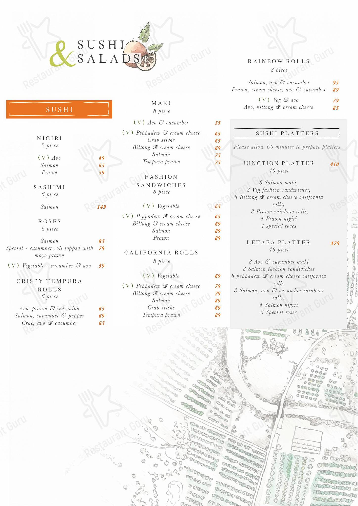 Menu at The Junction Restaurant, Letsitele