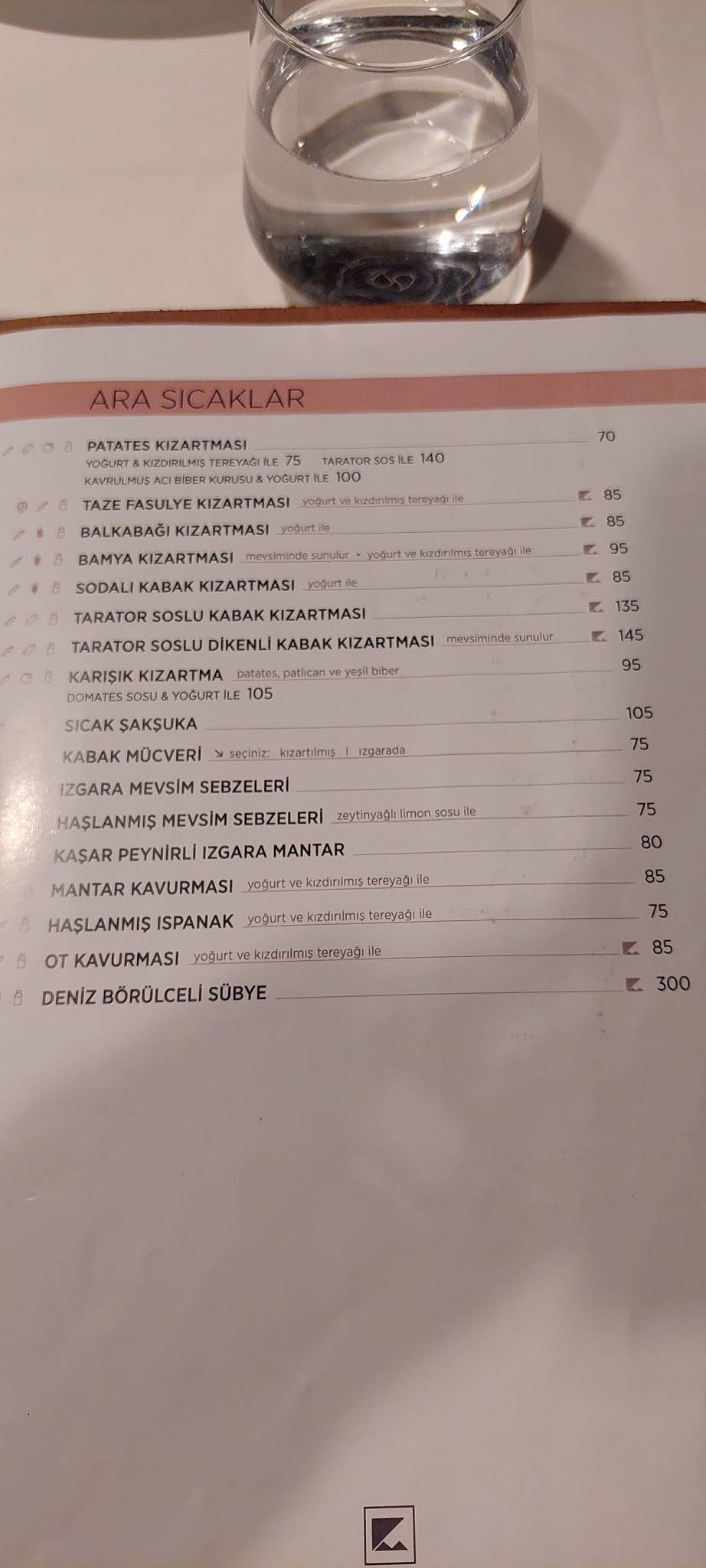 Menu at 7 Mehmet, Antalya, Meltem Mahallesi