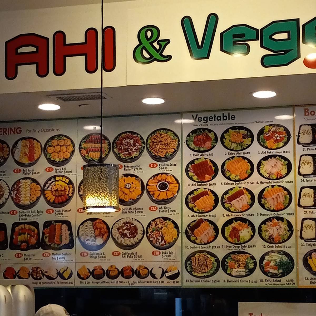 Menu at Ahi and Vegetable - Ala Moana restaurant, Honolulu, Ala Moana ...