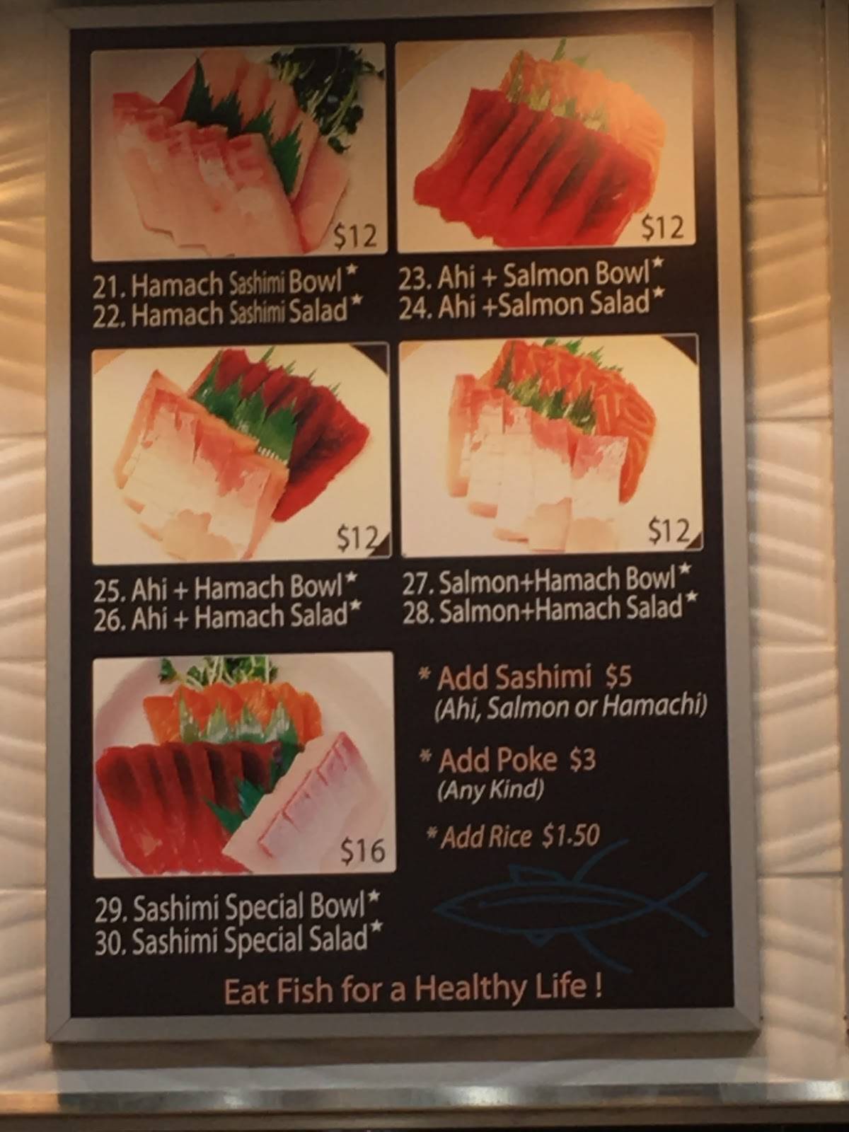 Menu at Ahi and Vegetable - Ala Moana restaurant, Honolulu, Ala Moana ...
