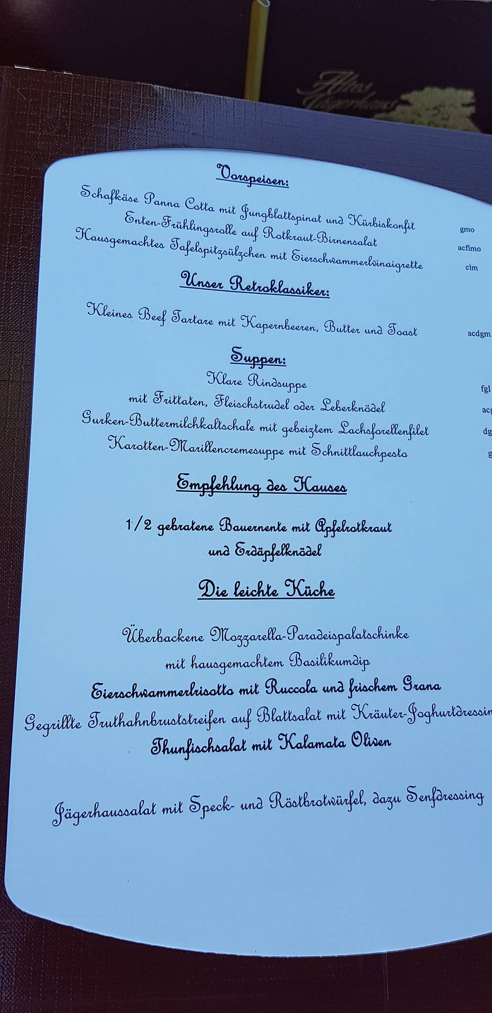 Speisekarte von Altes Jägerhaus pub & Bar, Wien