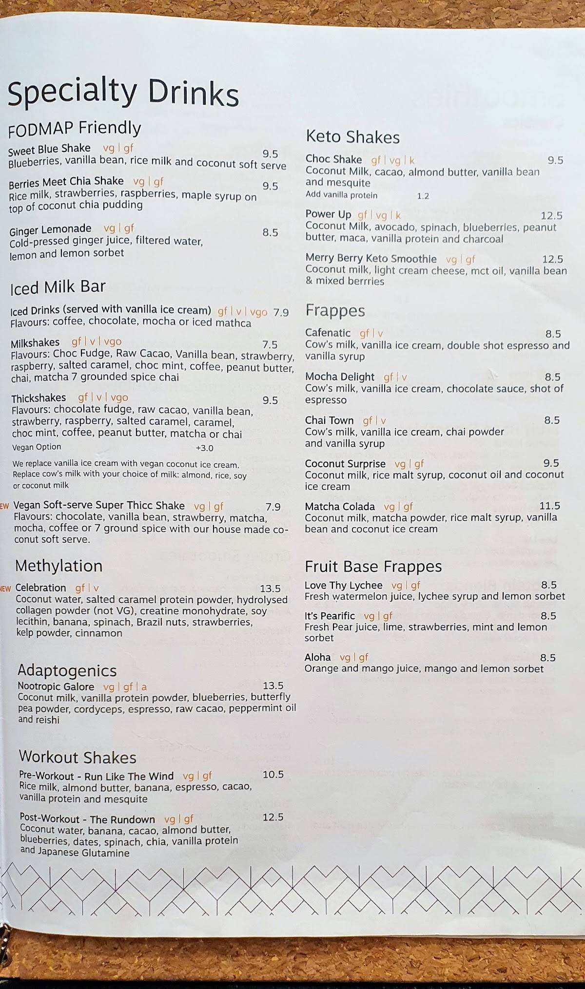 Menu at Argo on the Parade pub & bar, Norwood