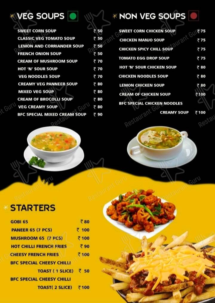 Menu at BANU FOOD COURT (BFC), Marthandam