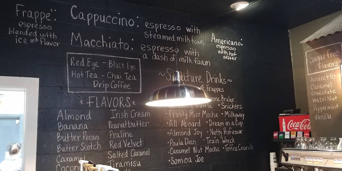 Menu at Backdoor Bistro & Coffee Shop cafe, Perry