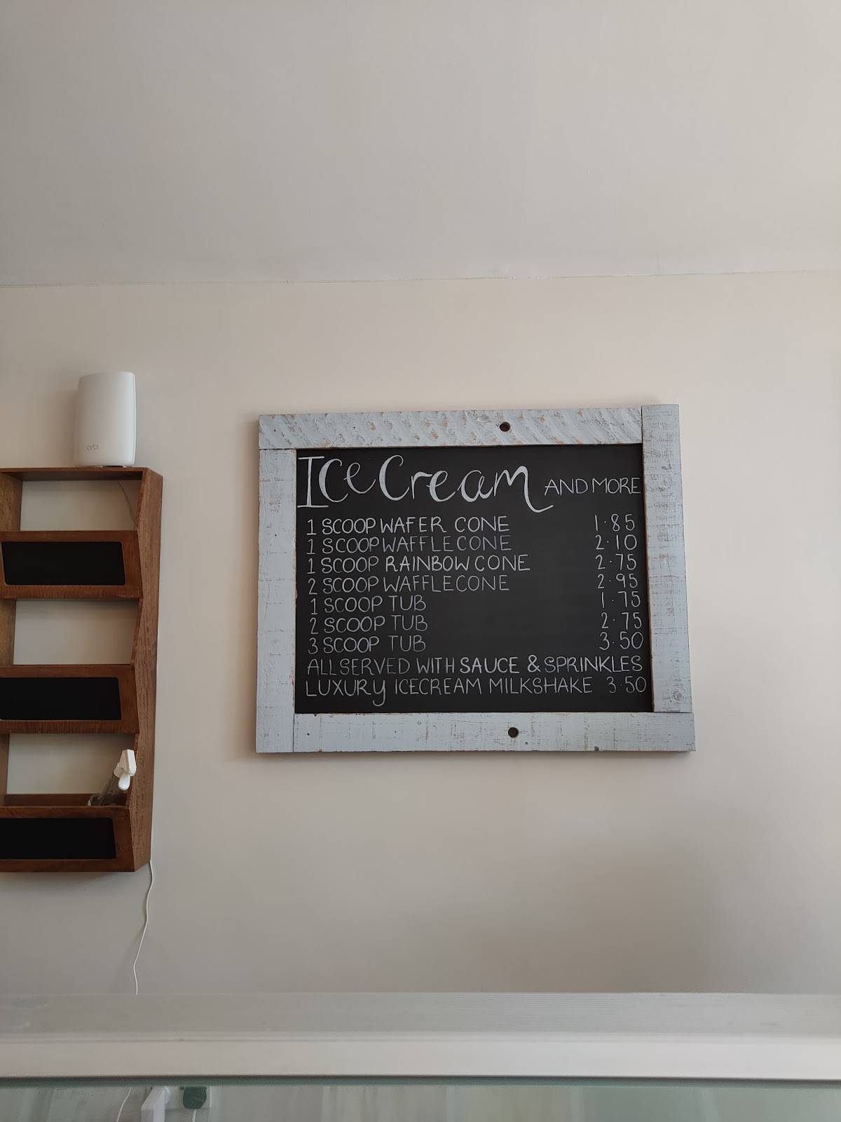 Menu at Bag and Bean cafe, Wigan