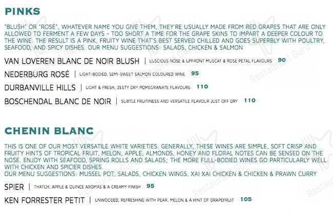 Menu at Baobab Café & Grill Wonderboom Junction cafe, Pretoria, Shop G01