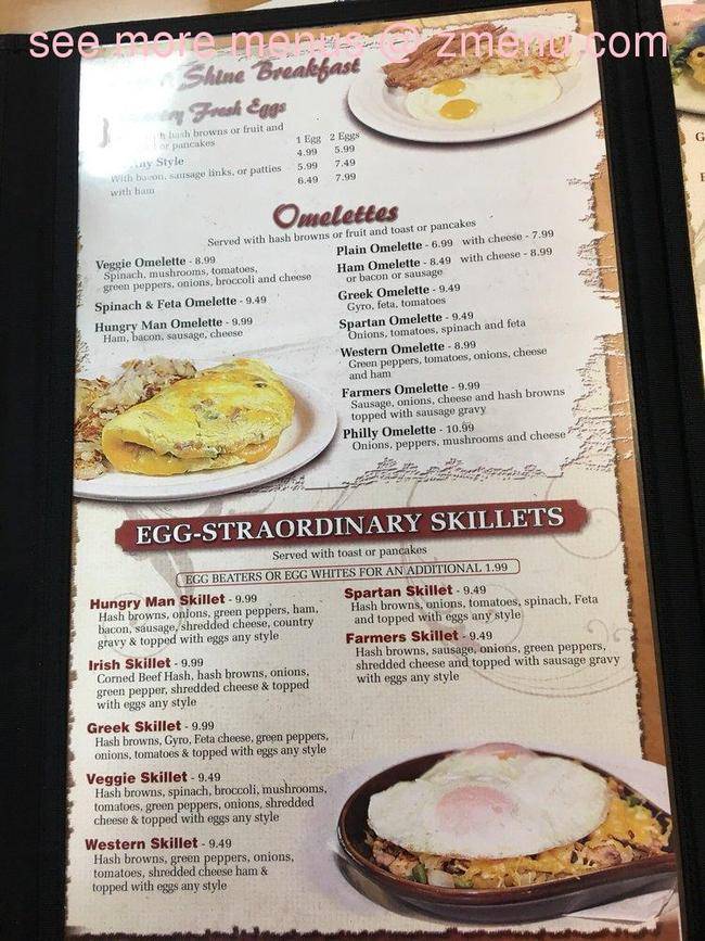 Menu at Blue Ribbon Diner restaurant, Wauseon
