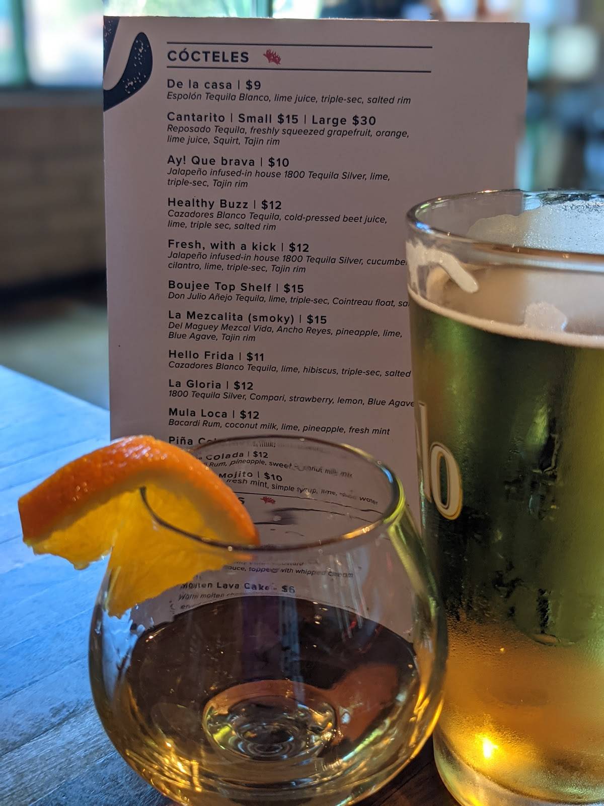Menu at La Gloria Modern Mexican Bar, Bothell