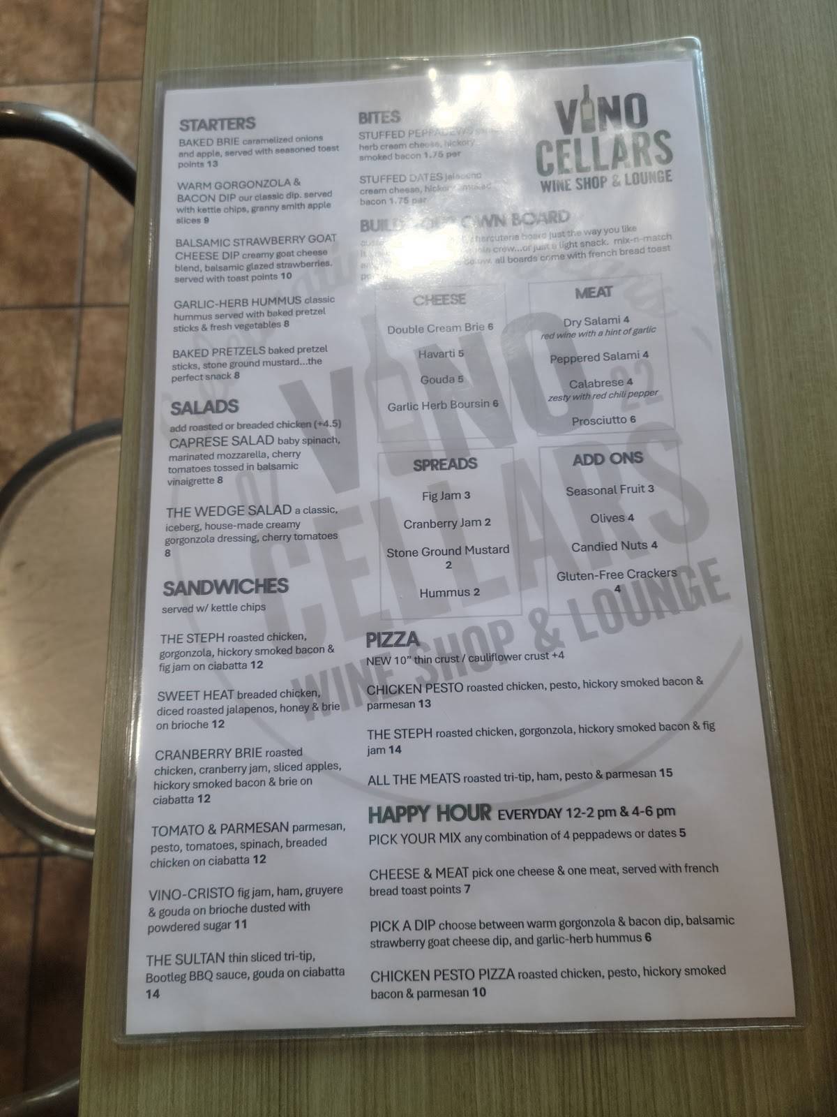 Menu at Bistro 58 restaurant, Kimberling City