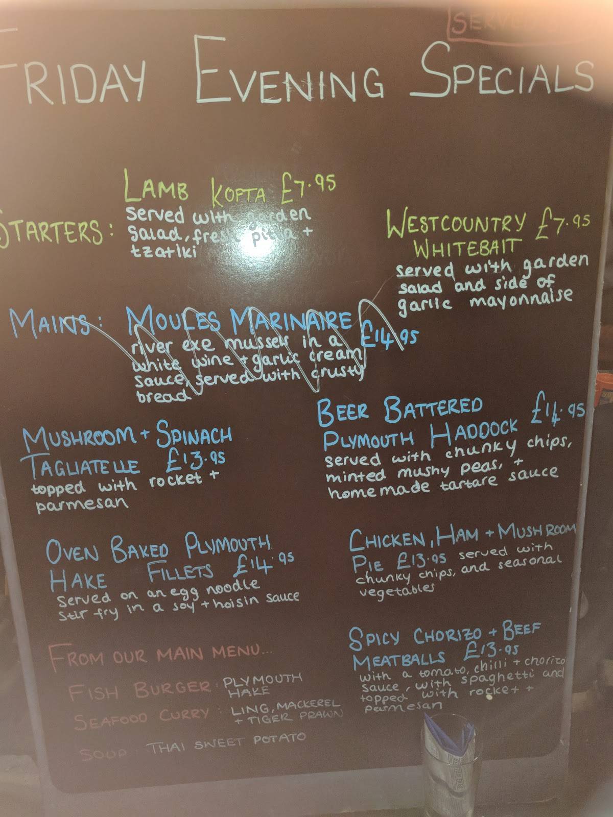 Menu at The Thatch pub & bar, Braunton