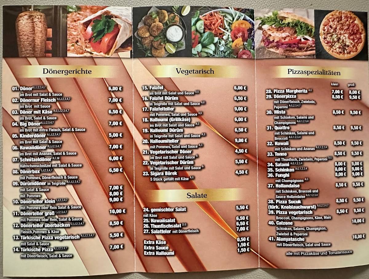 Carta del restaurante Alanya Döner Imbiss, Breitenfelde