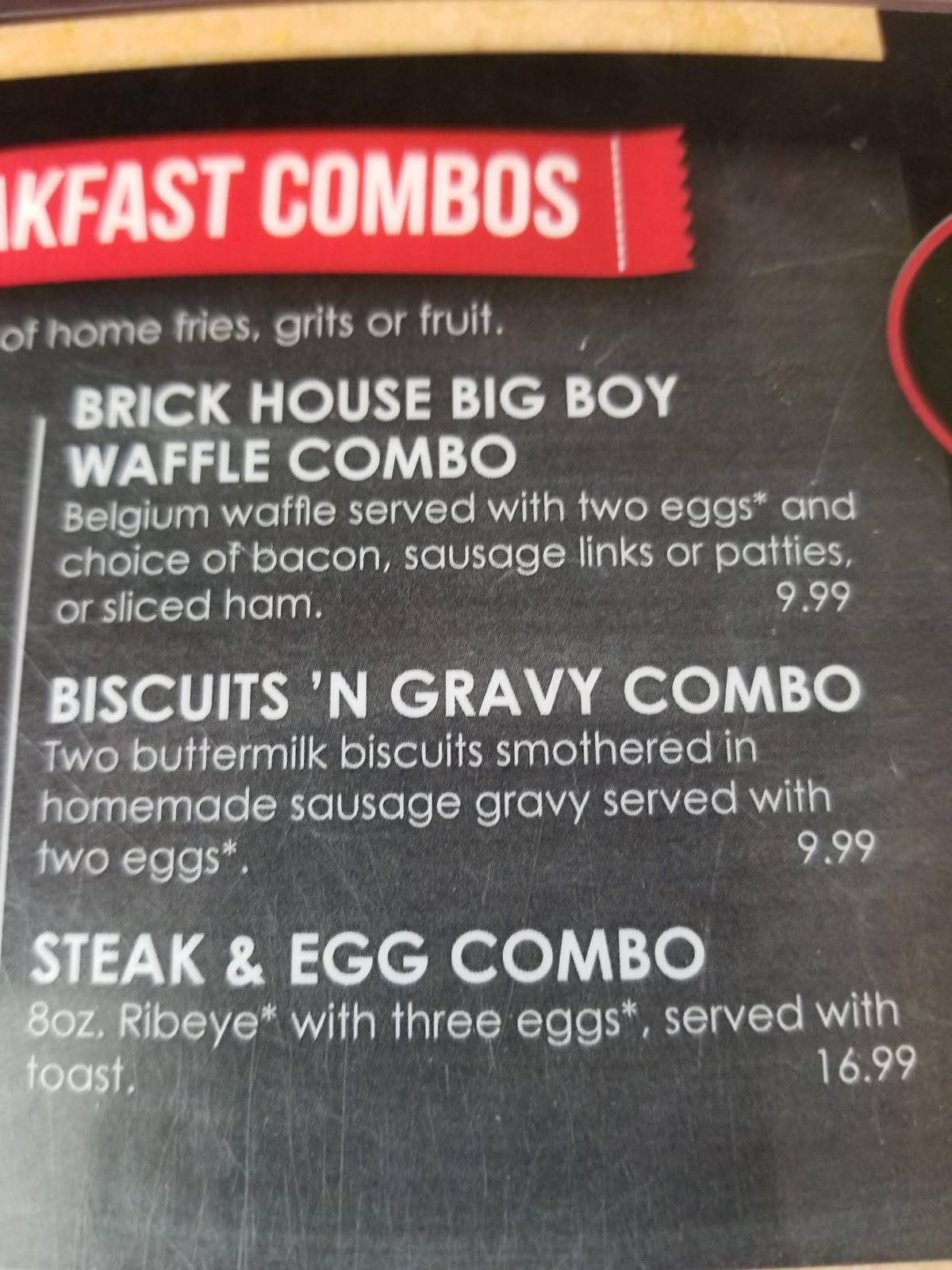 Menu at Brick House Diner restaurant, Midlothian, Midlothian Tpke