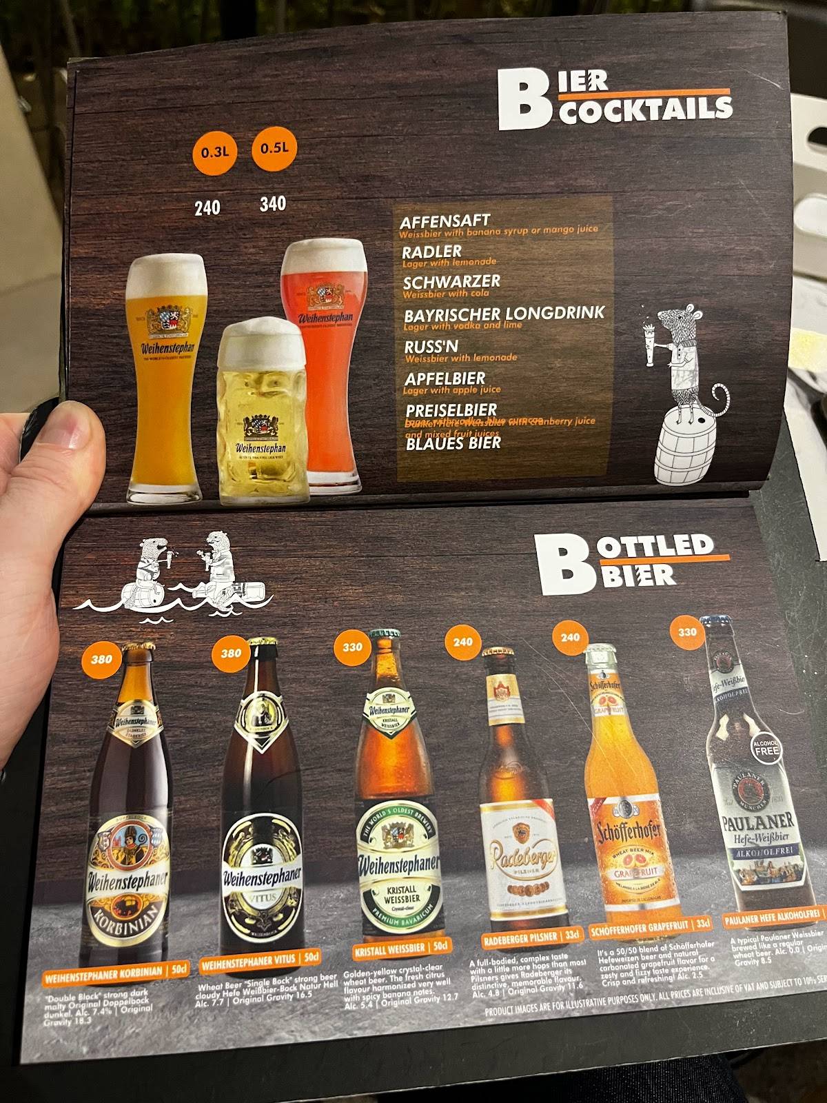 Menu at Brotzeit BGC pub & bar, Taguig