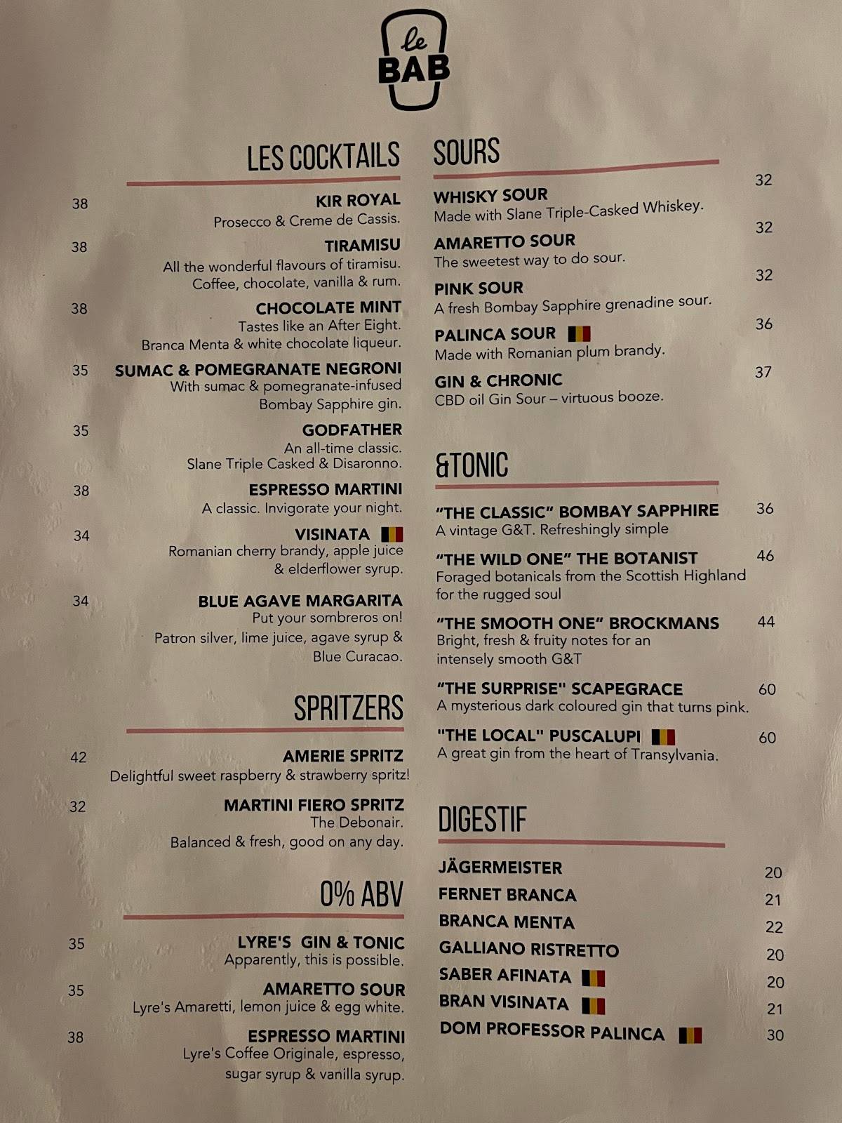 Carta de Le Bab, Bucarest, Calea Victoriei 12A